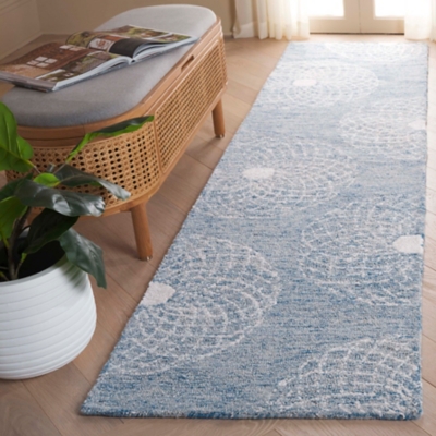Click here for Safavieh Ebony 2 3 x 9 Runner Rug  Blue/Ivory prices