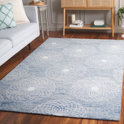 Click here for Safavieh Ebony 3 x 5 Area Rug  Blue/Ivory prices