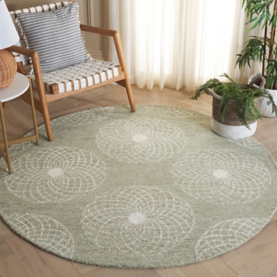 Click here for Safavieh Ebony 6 x 6 Round Area Rug  Sage/Ivory prices