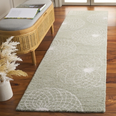 Click here for Safavieh Ebony 2 3 x 9 Runner Rug  Sage/Ivory prices