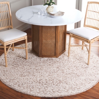 Click here for Safavieh Ebony 6 x 6 Round Area Rug  Brown/Ivory prices