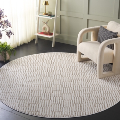 Click here for Safavieh Maya 6 7 x 6 7 Round Area Rug  Ivory/Beig... prices