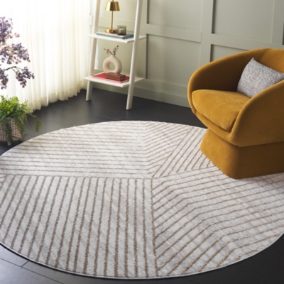 Click here for Safavieh Maya 6 7 x 6 7 Round Area Rug  Ivory/Beig... prices