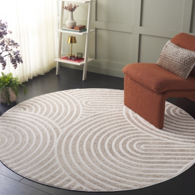 Click here for Safavieh Maya 6 7 x 6 7 Round Area Rug  Taupe/Ivor... prices