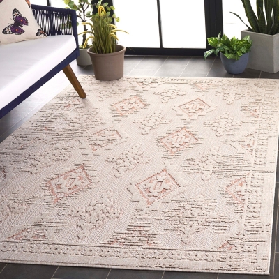 Click here for Safavieh Milos 5 x 7 Area Rug  Ivory/Rust prices