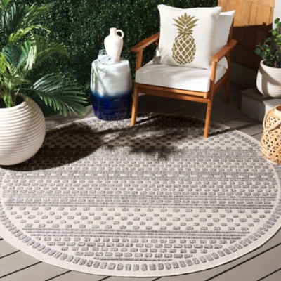 Click here for Safavieh Milos 6 7 x 6 7 Round Area Rug  Beige/Gra... prices