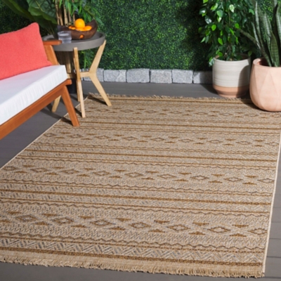 Click here for Safavieh Wicker 5 3 x 7 6 Area Rug  Gray/Brown prices