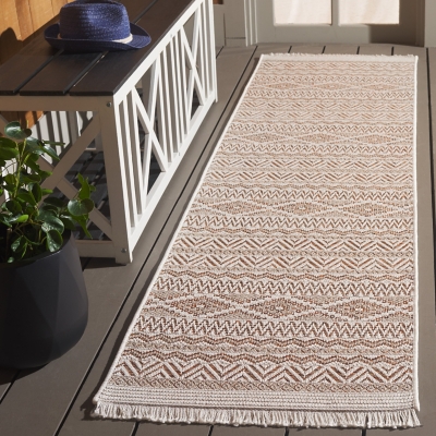 Click here for Safavieh Wicker 2 2 x 8 Runner Rug  Orange/Beige prices