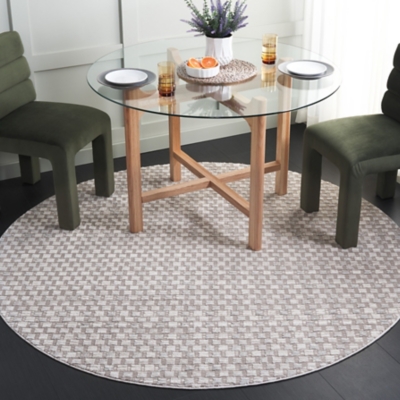 Click here for Safavieh Revive 6 7 x 6 7 Round Area Rug  Ivory/Ta... prices