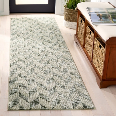 Click here for Safavieh Revive 2 3 x 8 Runner Rug  Sage/Ivory prices
