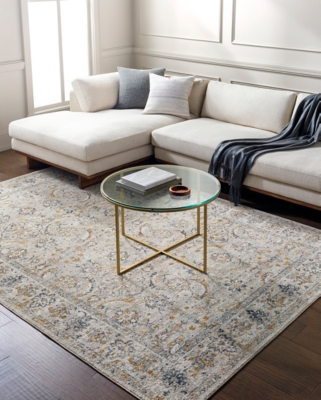 Click here for Livabliss Beckham Bordered 67 x 96 Area Rug  Brown prices