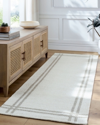 Click here for Livabliss Mardin Two Tone Boarder 26 x 8 Area Rug... prices