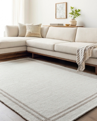 Click here for Livabliss Mardin Two Tone Boarder 6 x 9 Area Rug... prices