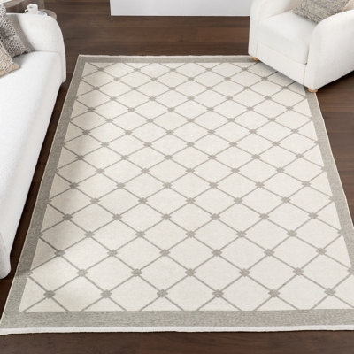 Click here for Nuloom Amiyah 4 x 6 Area Rug  Light Gray prices