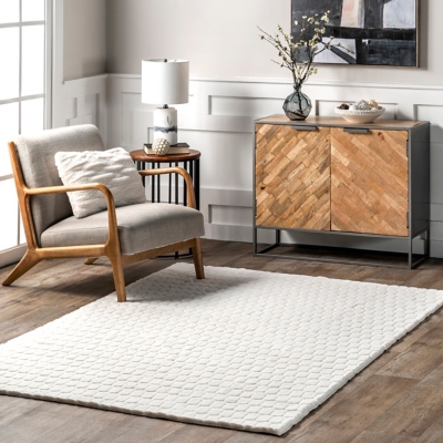 Click here for Nuloom Nia 3 x 8 Area Rug  White prices