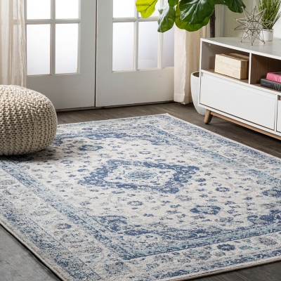 Click here for JONATHAN Y Indhira Ornate 4 x 6 Area Rug  Blue prices