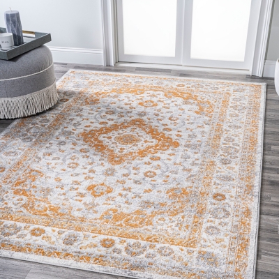 Click here for JONATHAN Y Indhira Ornate 9 x 12 Area Rug  Orange prices