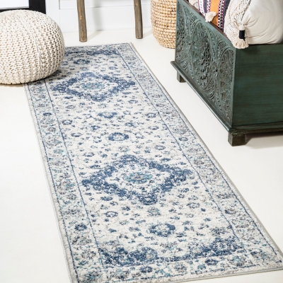 Click here for JONATHAN Y Indhira Ornate 2 x 8 Runner Rug  Blue prices