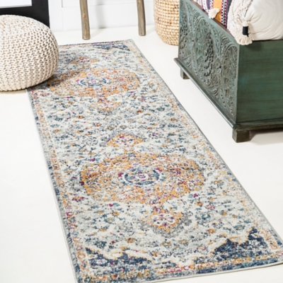 Click here for JONATHAN Y Lorena Ornate 2 x 8 Runner Rug  Gray prices