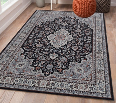 Click here for Linon Emerald Barton 5 x 7 Area Rug  Black prices