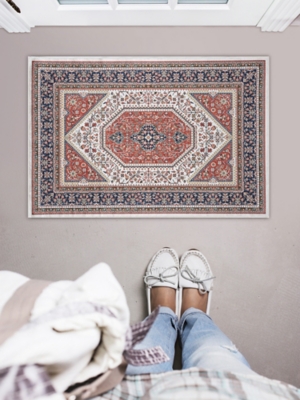 Click here for Linon Emerald Bayer 22 x 32 Area Rug  Red prices