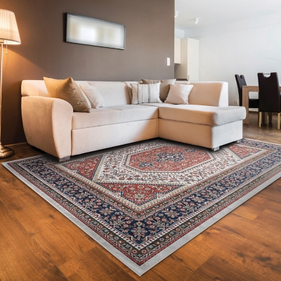 Click here for Linon Emerald Bayer 67 x 97 Area Rug  Red prices