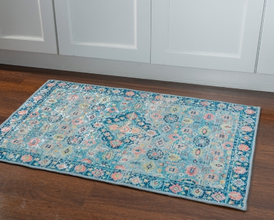 Click here for Linon Emerald Canton 22 x 32 Area Rug  Blue prices