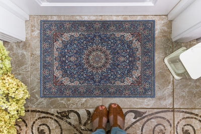 Click here for Linon Emerald Klein 22 x 32 Area Rug  Blue prices