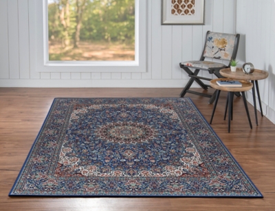 Click here for Linon Emerald Klein 5 x 7 Area Rug  Blue prices