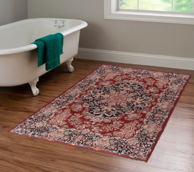 Click here for Linon Emerald Martin 33 x 5 Area Rug  Red prices