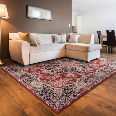 Click here for Linon Emerald Martin 67 x 97 Area Rug  Red prices