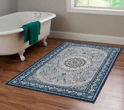 Click here for Linon Emerald Paulson 33 x 5 Area Rug  Cream prices