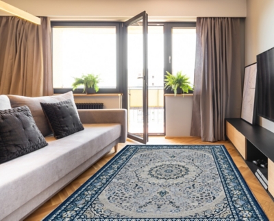 Click here for Linon Emerald Paulson 67 x 97 Area Rug  Cream prices