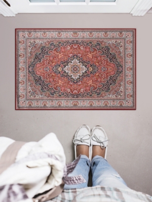 Click here for Linon Emerald Sanlin 22 x 32 Area Rug  Red prices