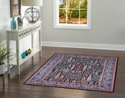 Click here for Linon Emerald Tenley 5 x 7 Area Rug  Navy prices