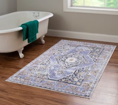 Click here for Linon Emerald Tyler 33 x 5 Area Rug  Lavender prices