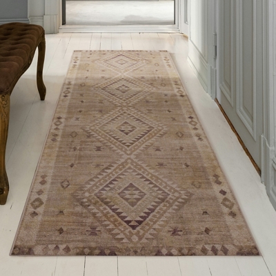 Click here for Linon Oakland Calhoun 26 x 8 Runner Rug  Sand prices
