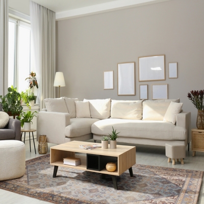 Click here for Linon Oakland Wesley 8 x 10 Area Rug  Blue prices