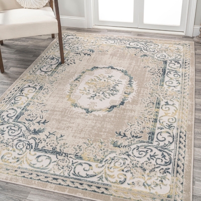 Click here for Jonathan Y Rosalia 5 x 8 Area Rug  Navy/Ivory prices