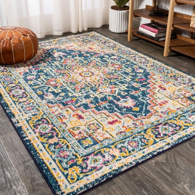 Click here for Jonathan Y Brooklyn 5 x 8 Area Rug  Blue/Beige prices