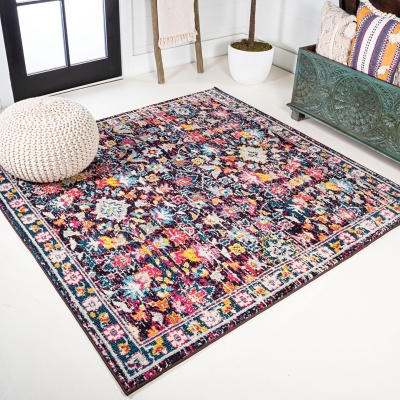 Click here for Jonathan Y Persian 5 x 5 Area Rug  Blue prices