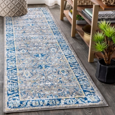 Click here for Jonathan Y 2 x 8 Floral Runner Rug  Gray prices