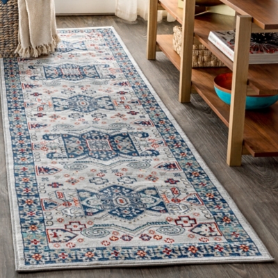Click here for Jonathan Y Modern Persian 2 x 8 Runner Rug  Dark B... prices