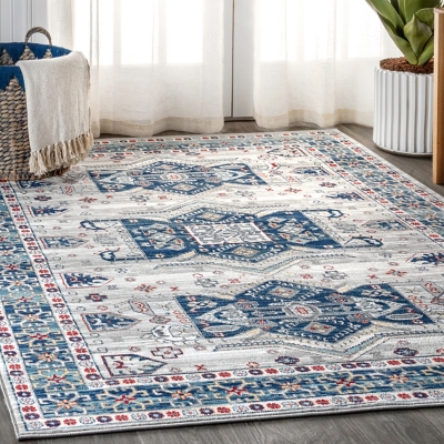 Click here for Jonathan Y Modern Persian 3 x 5 Area Rug  Dark Blu... prices