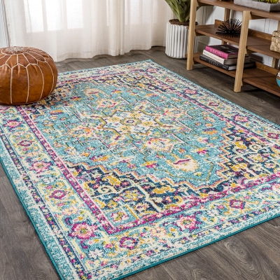 Click here for JONATHAN Y Brooklyn 3 x 5 Area Rug  Blue/Multi prices