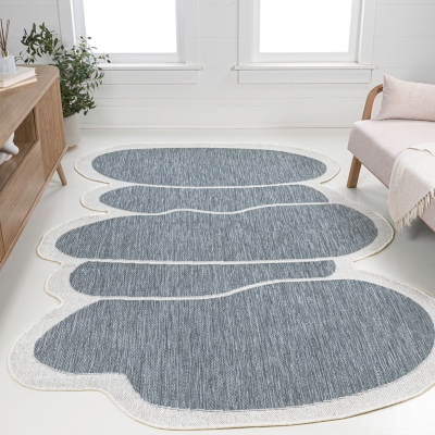 Click here for Jonathan Y Rustic 8 x 10 Area Rug  Blue/Cream prices