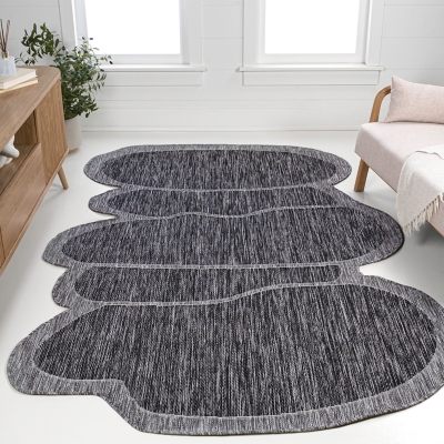 Click here for Jonathan Y Rustic 9 x 12 Area Rug  Dark Gray/Gray prices