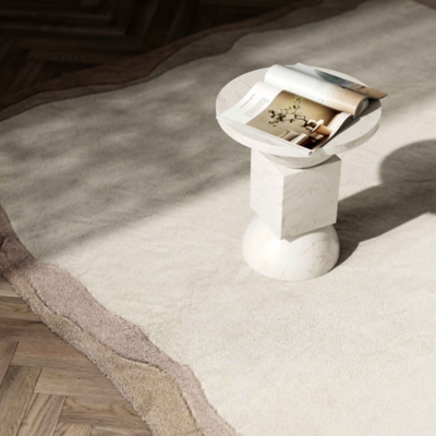 Click here for TOV Furniture Tarba 5 x 7 Bordered Area Rug  Tan prices