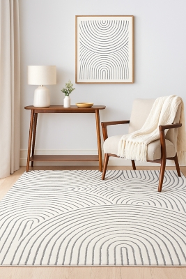 Click here for Balta Rugs Caserio 2 2 x 10 Runner Rug  Cream/Gray prices