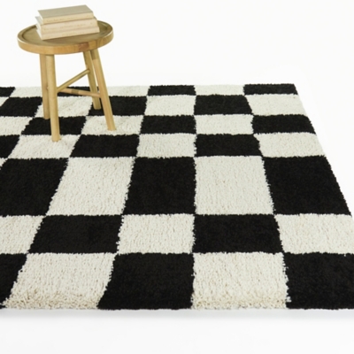 Click here for Balta Rugs Checkered 5 3 x 7 Area Rug  Black prices